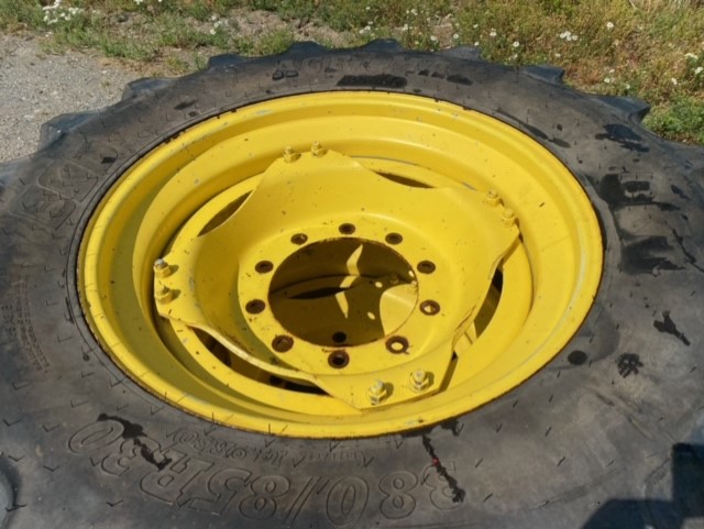 x2 NEW BKT tyres 380/85 R30 Tyres on john deere 10 rims – Estrada Exports